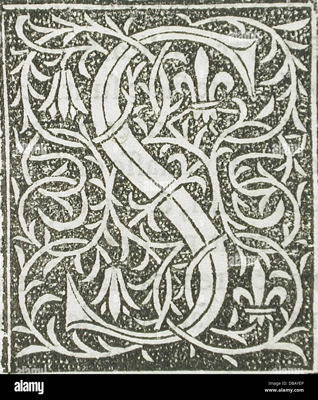 These sixteen ornamental letters represent a blend of artistic design ...