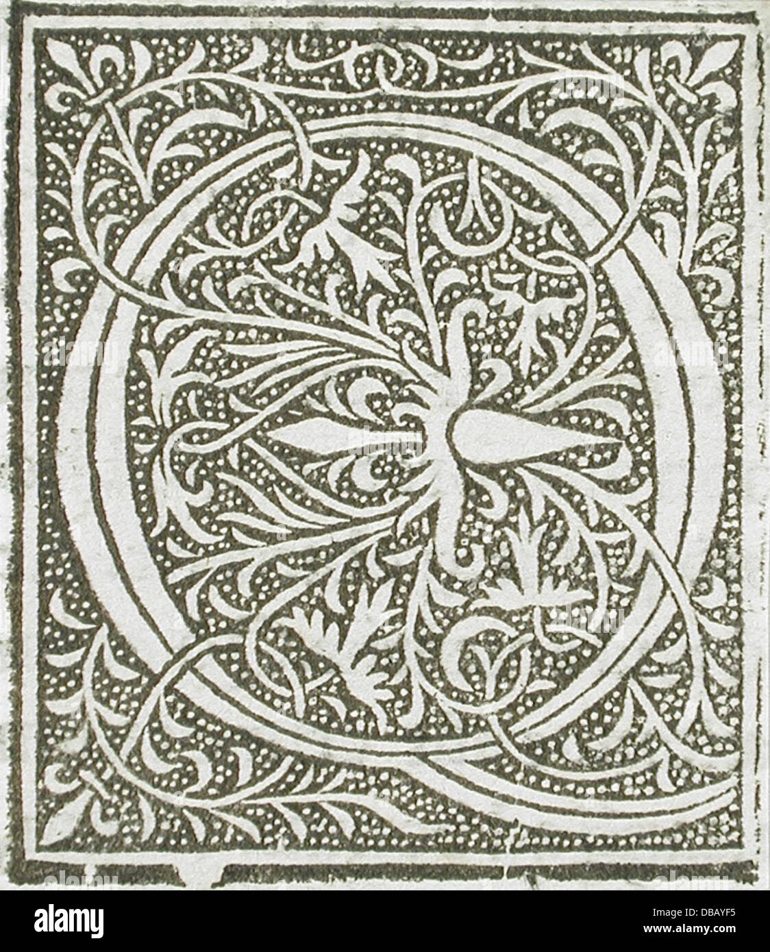 A series of ornamental bronze letters, cast in intricate designs ...