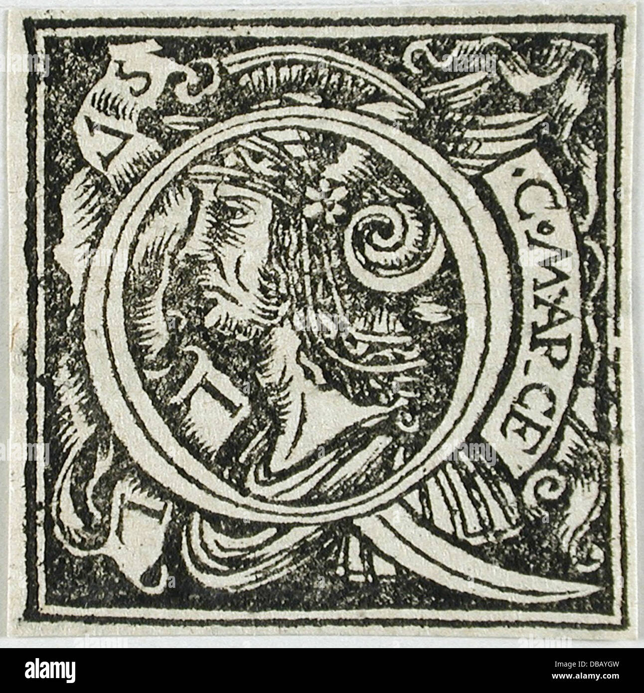 Medieval letter m hi-res stock photography and images - Alamy