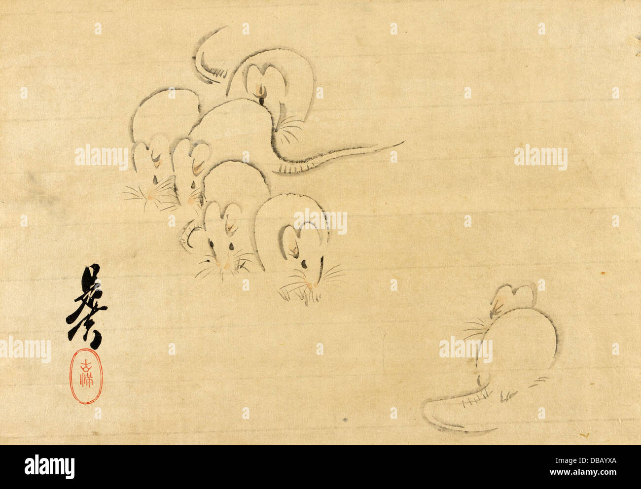 This artwork titled 'Six Rats' explores intricate forms of animal ...