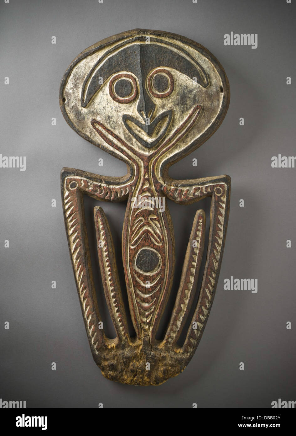 A skull rack (agiba), likely used in ancient rituals or as a symbol of ...