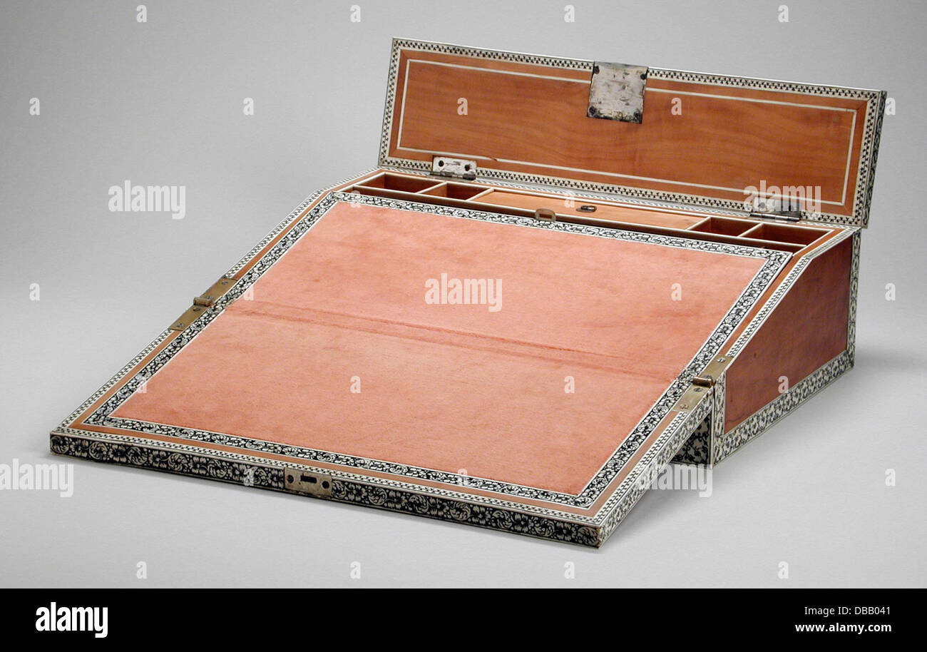 This sloped writing desk, housed in LACMA, demonstrates the functional ...