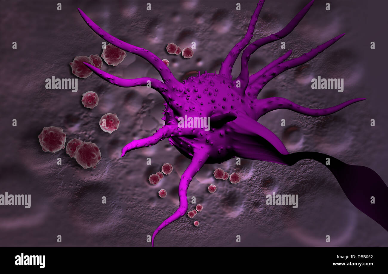 cloud of micro organism made in 3d software Stock Photo - Alamy