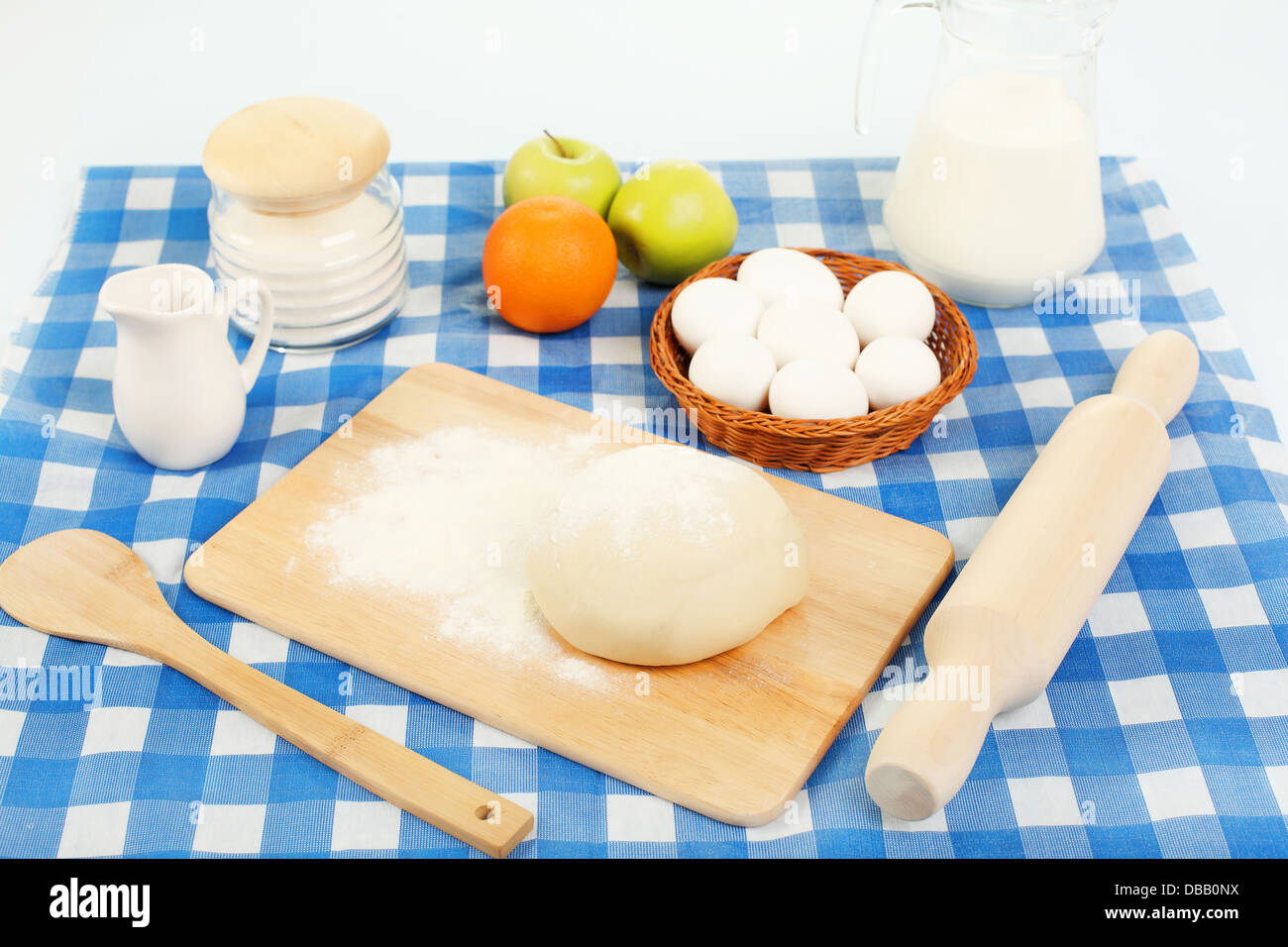 Different products to make bread Stock Photo - Alamy