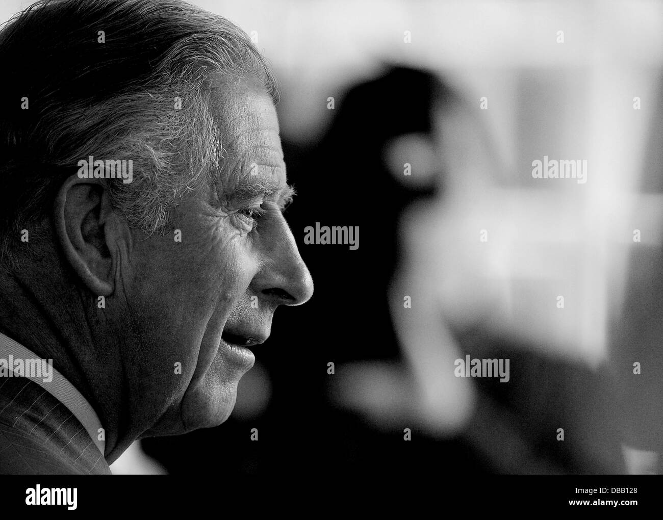 HRH The Prince of Wales, Prince Charles visits Kemble railway station ...