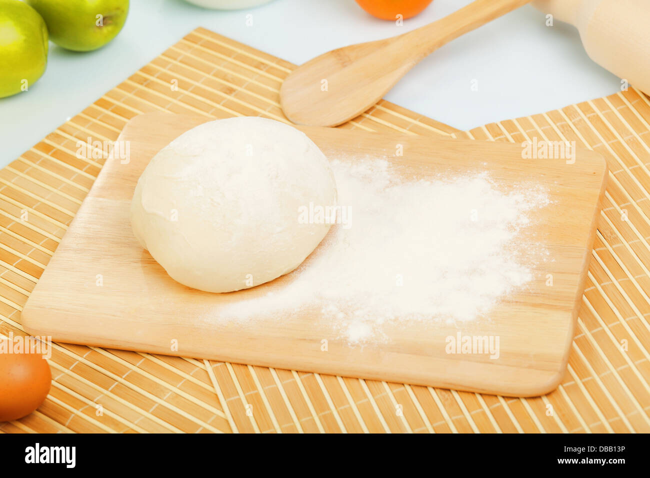 Different products to make bread Stock Photo - Alamy