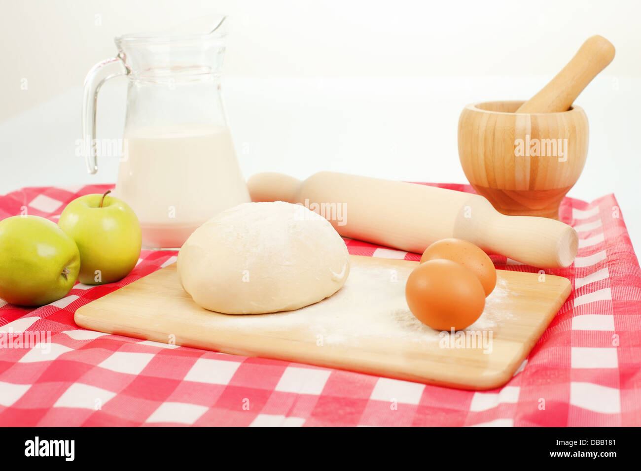 Different products to make bread Stock Photo - Alamy