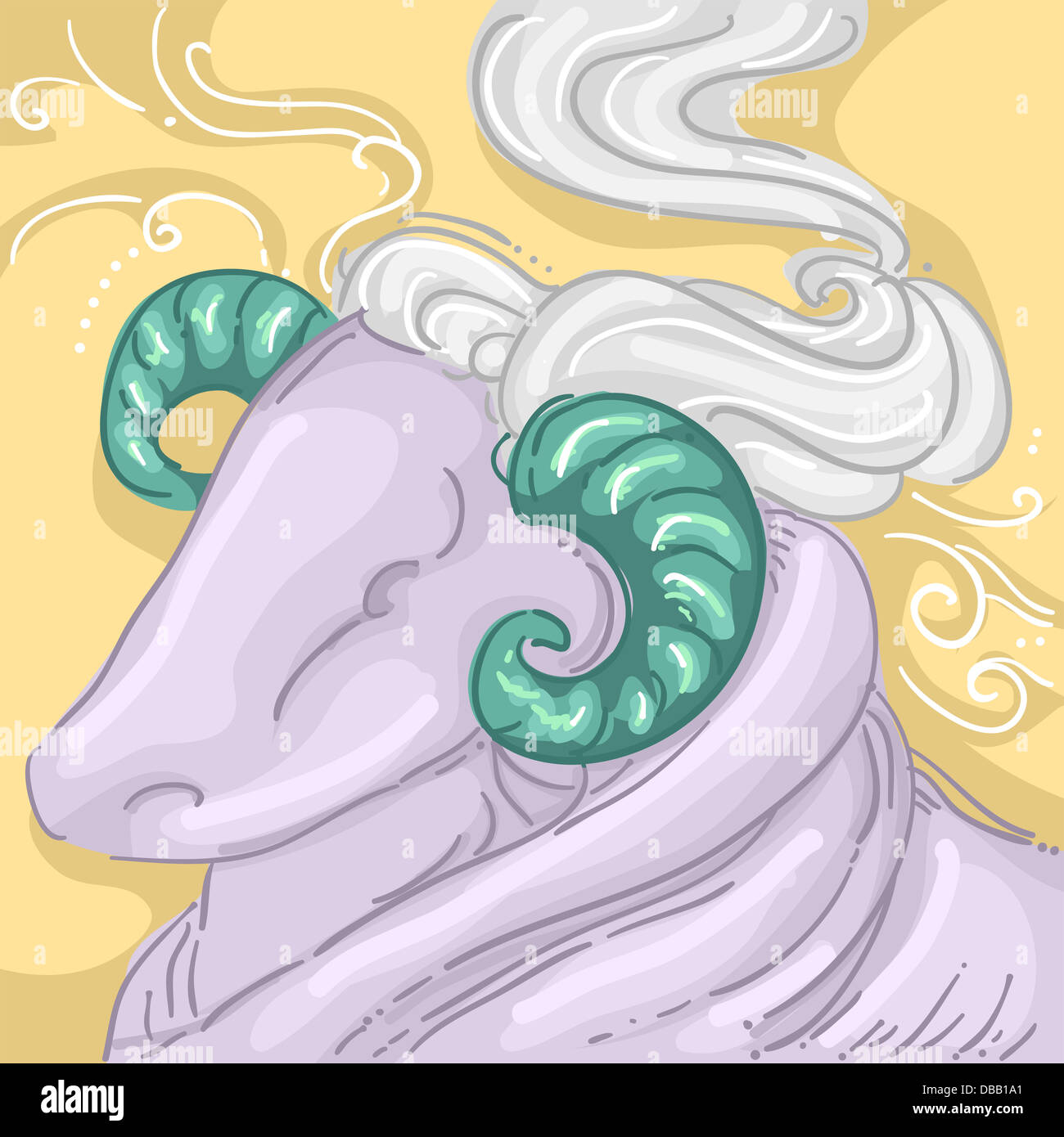 Zodiac ram aries constellation hi-res stock photography and images - Alamy