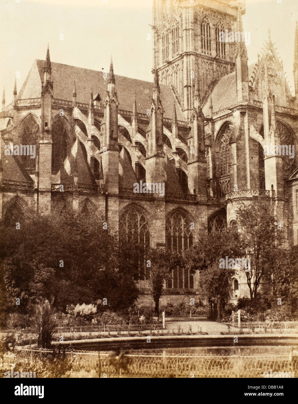 This artwork features St. Oven of Rouen, depicted in a serene and holy ...