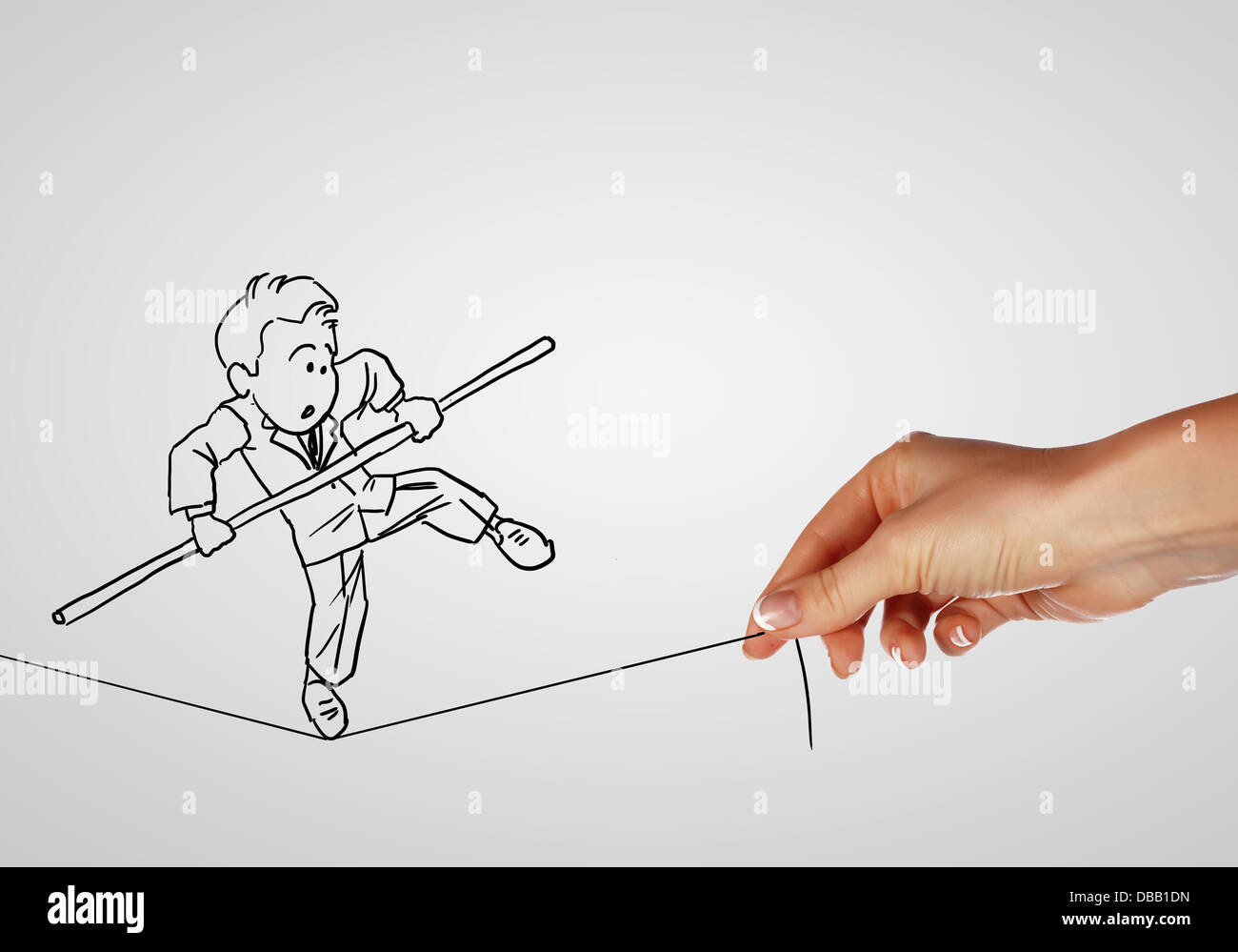 Risks and challenges of business life Stock Photo - Alamy