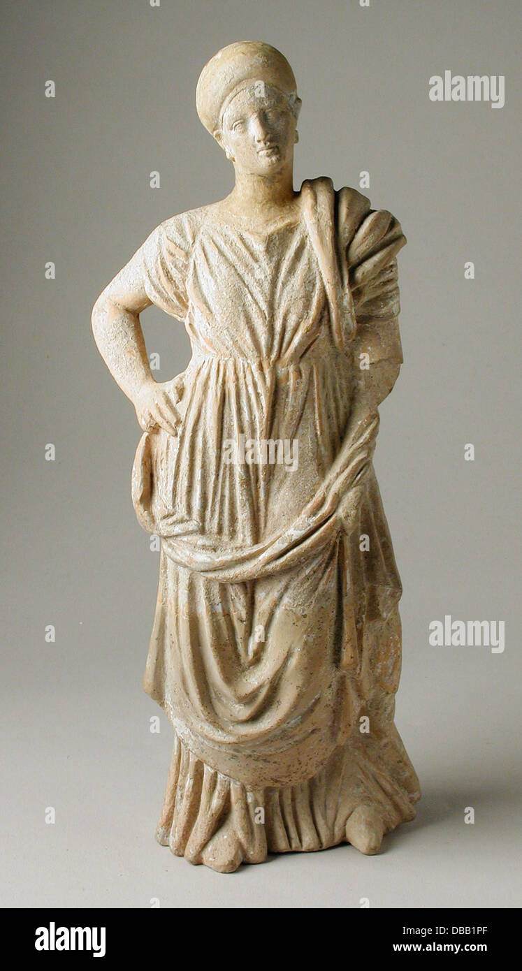 This sculpture of a standing female figure reflects the artistic ...