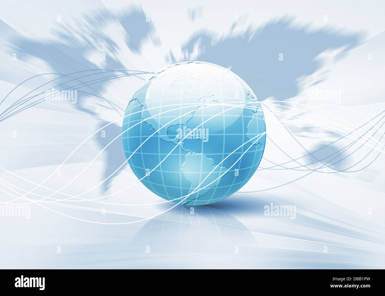 Planet earth and technology background Stock Photo - Alamy