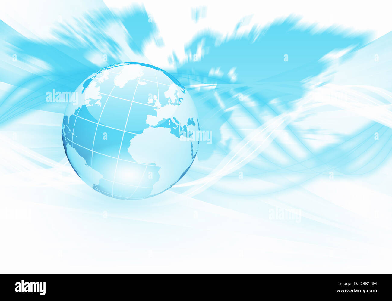 Planet earth and technology background Stock Photo - Alamy