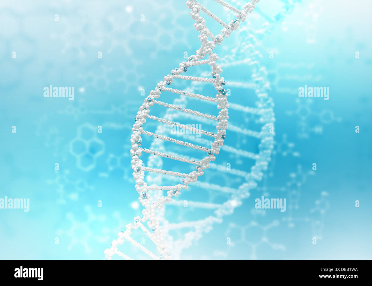 DNA strand illustration Stock Photo - Alamy