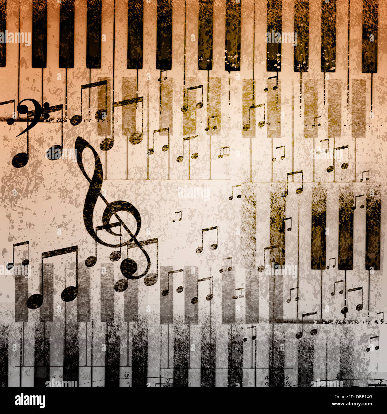Music notes background Stock Photo - Alamy