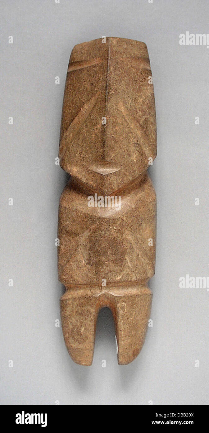 This standing male figure represents an ancient sculpture, showcasing ...