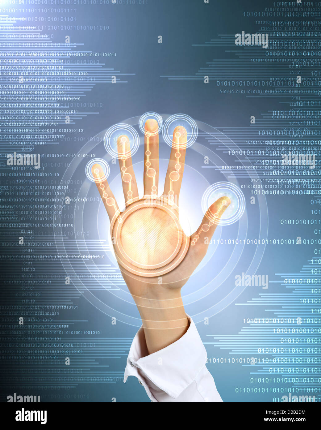 Virtual technology in business Stock Photo - Alamy