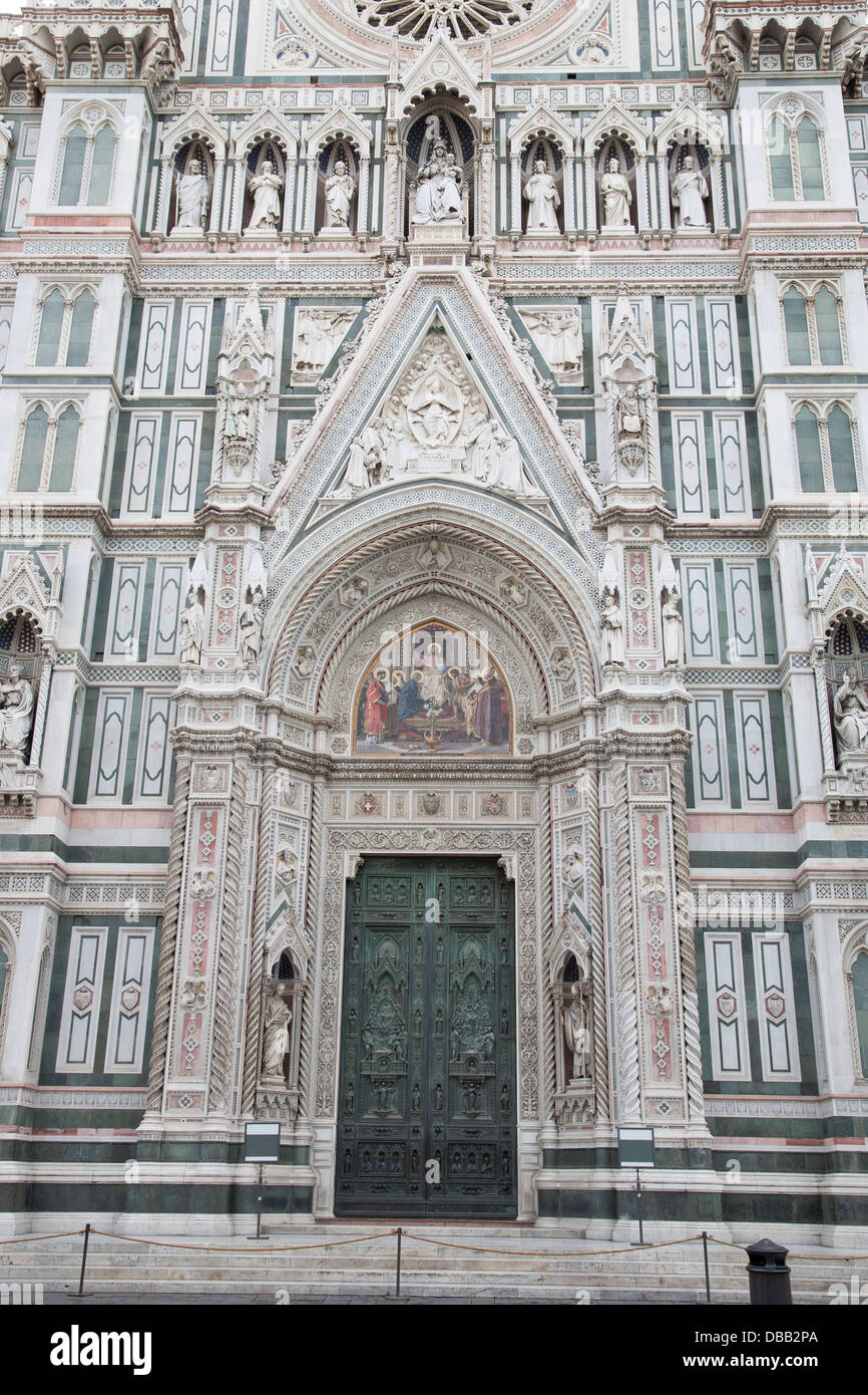 Doumo Cathedral Church Entance, Florence; Italy Stock Photo - Alamy