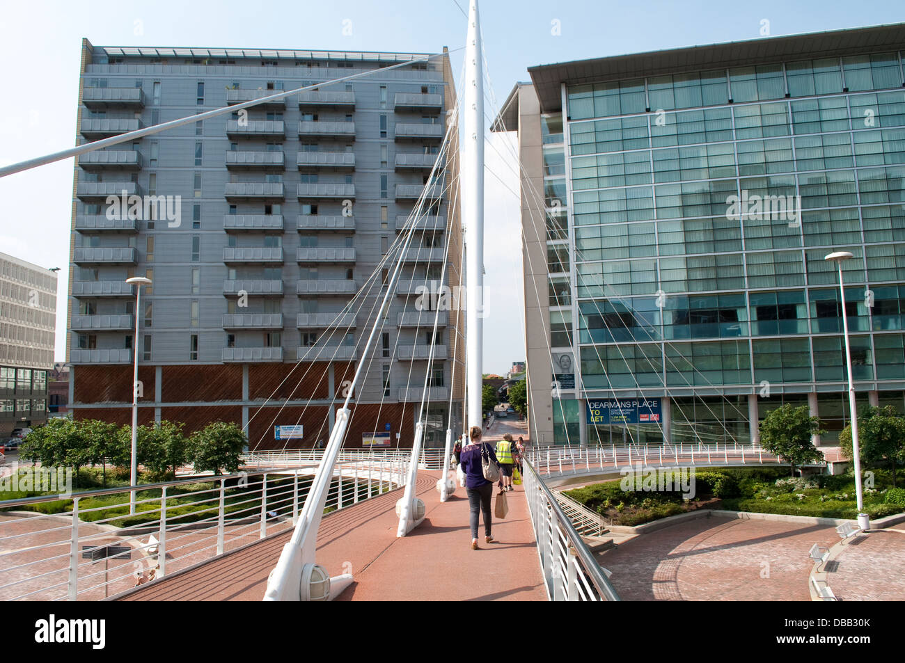 Trinity Bridge and The Lowry Hotel, Manchester, UK Stock Photo - Alamy