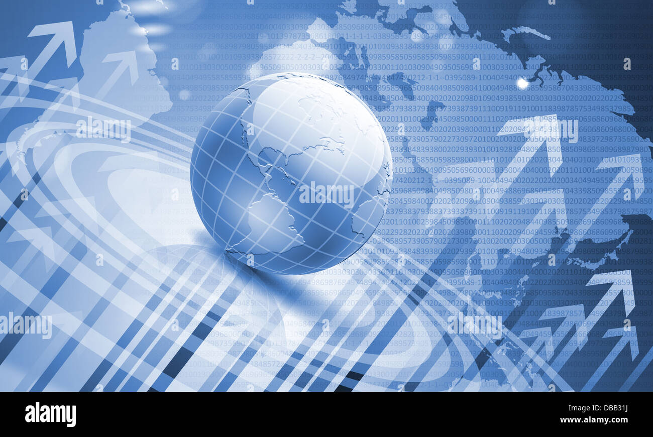 Image of light blue planet Earth Stock Photo - Alamy