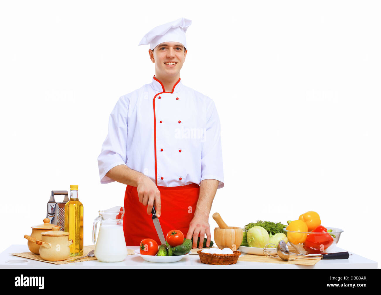 Young cook preparing food Stock Photo - Alamy Young cook preparing food Stock Photo - Alamy