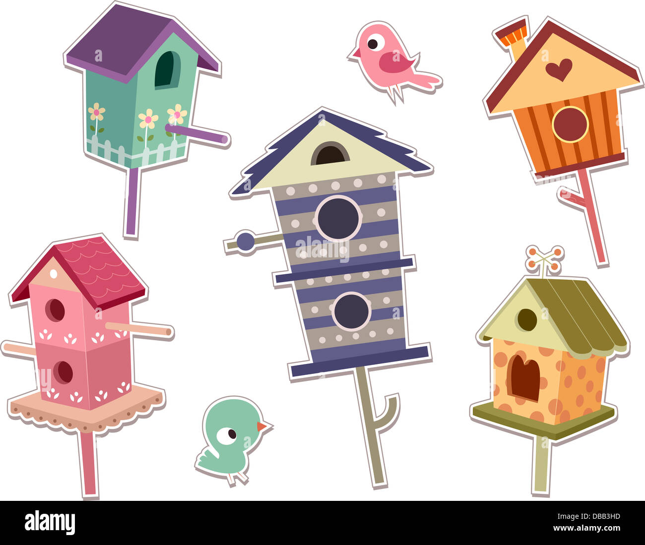 Cute Birdhouse Clip Art
