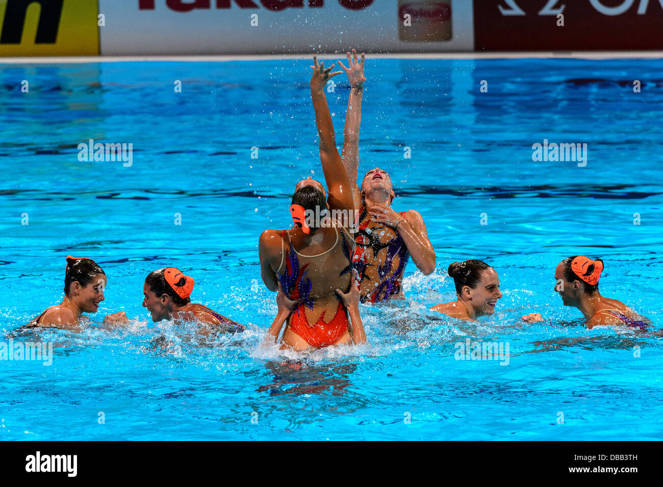 Barcelona, Spain. 26th July 2013: Italy's team competes in the ...