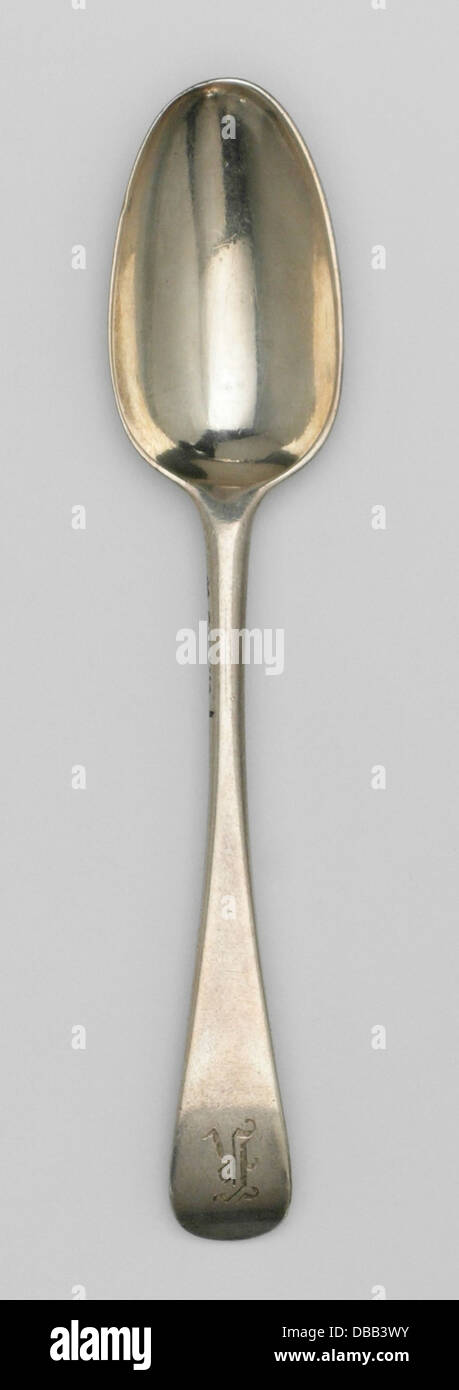 A teaspoon from a set, crafted with fine detailing and precision. The ...