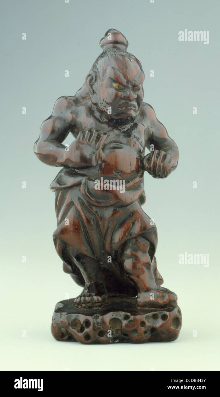 Temple guardian statue, a protective figure used in ancient temples ...