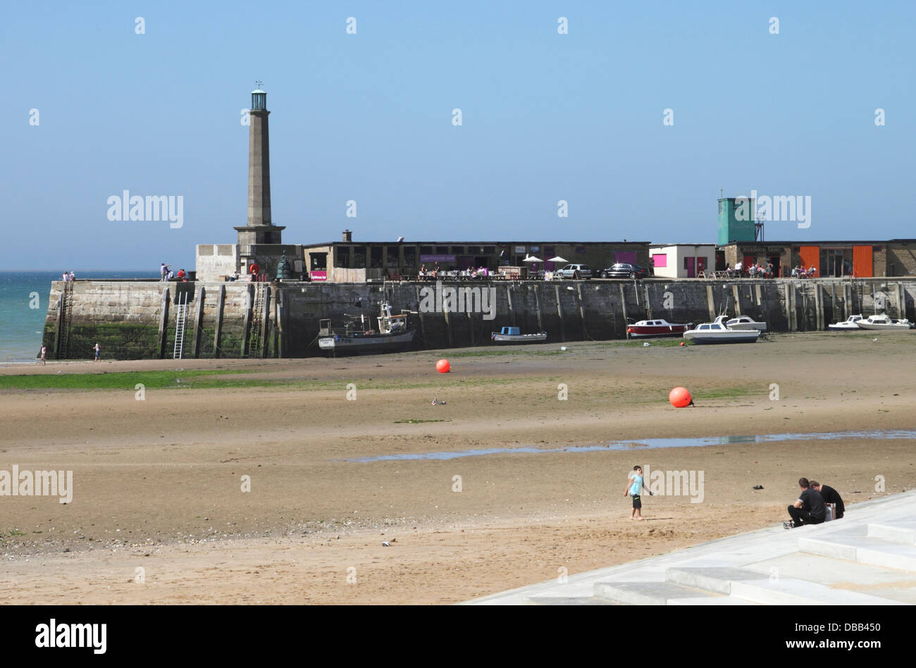 Harbour Arm at Margate Kent Stock Photo - Alamy