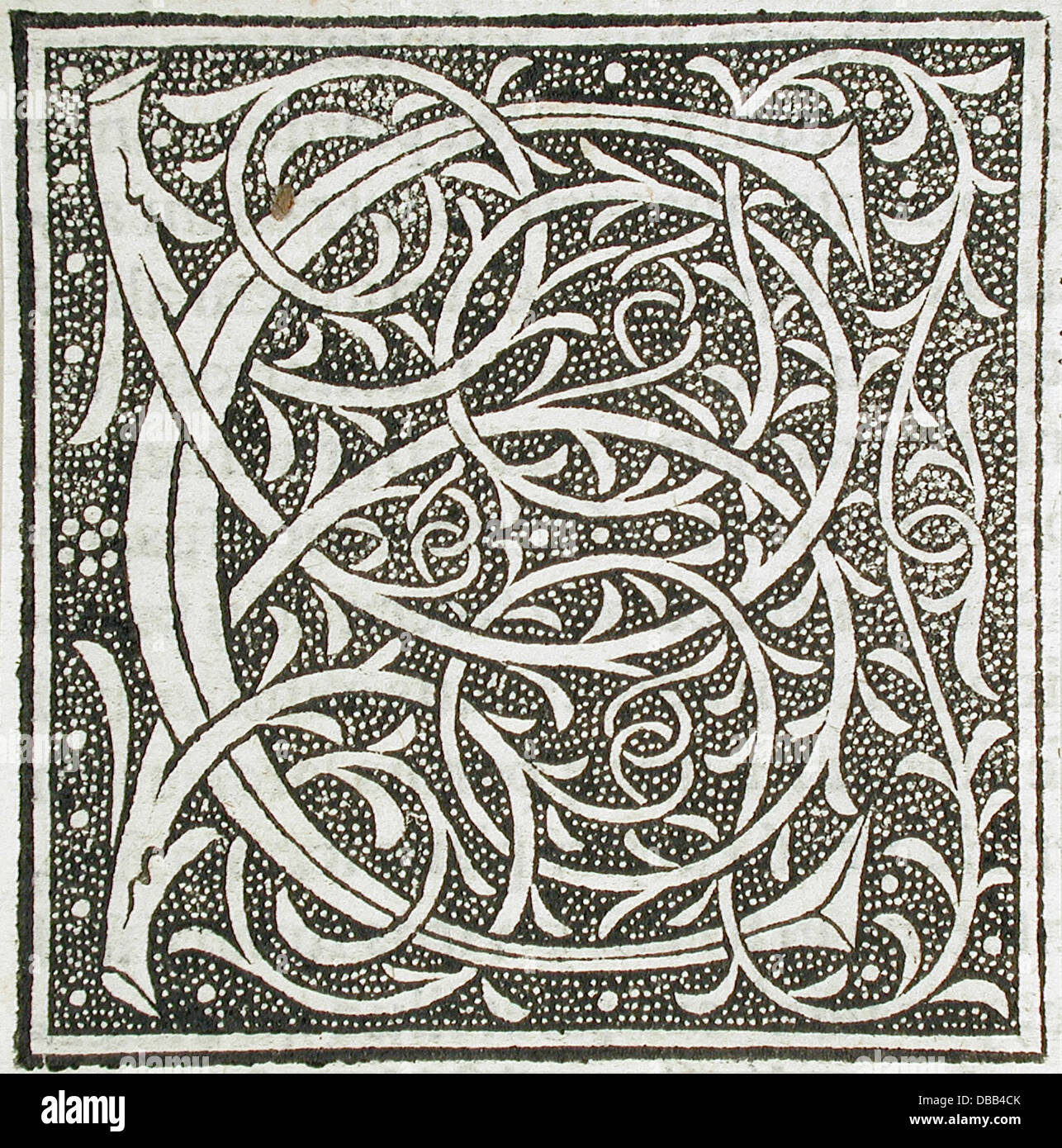 This set of ten ornamental letters showcases elaborate designs of the ...