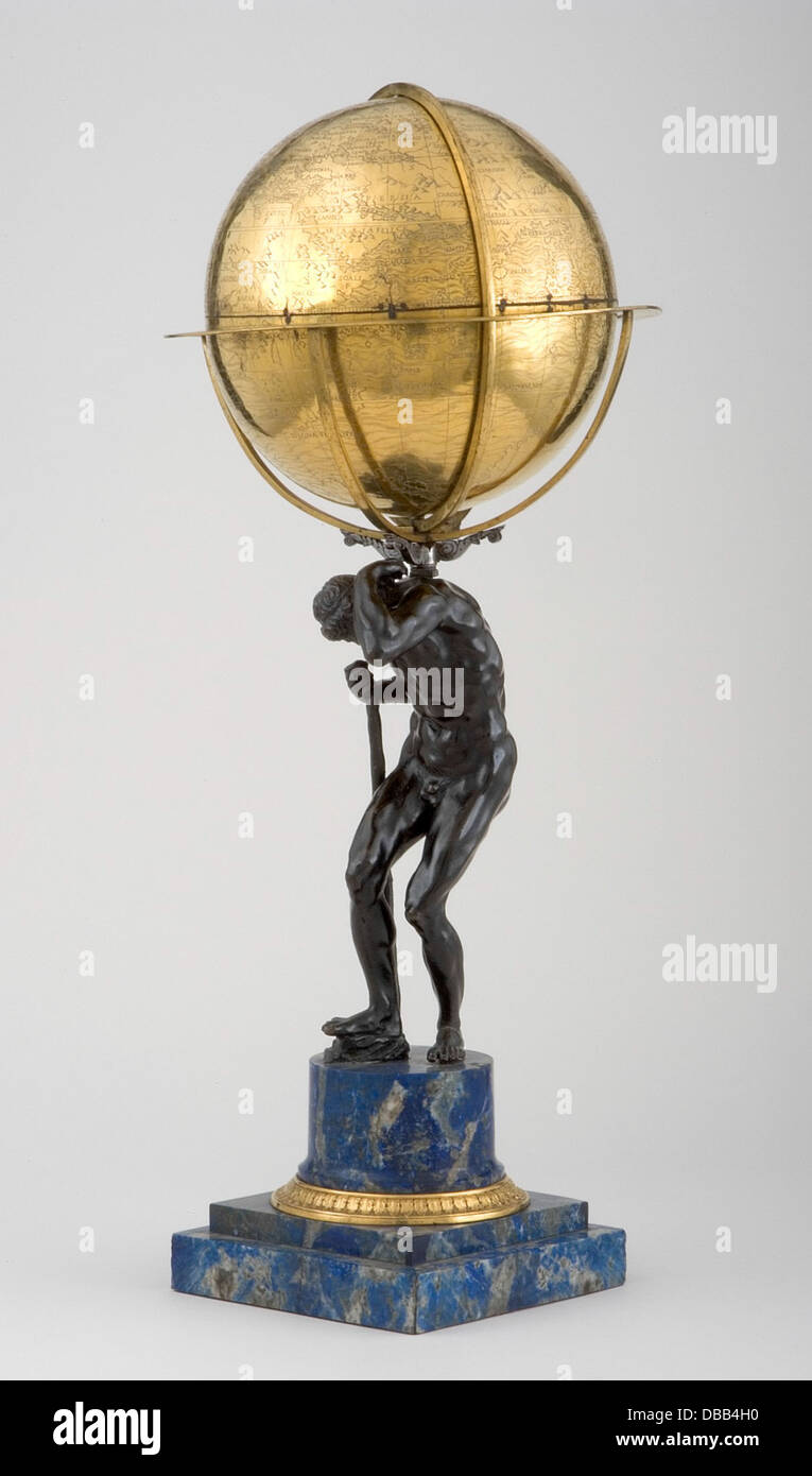 Antique globe map 18th century hi-res stock photography and images - Alamy