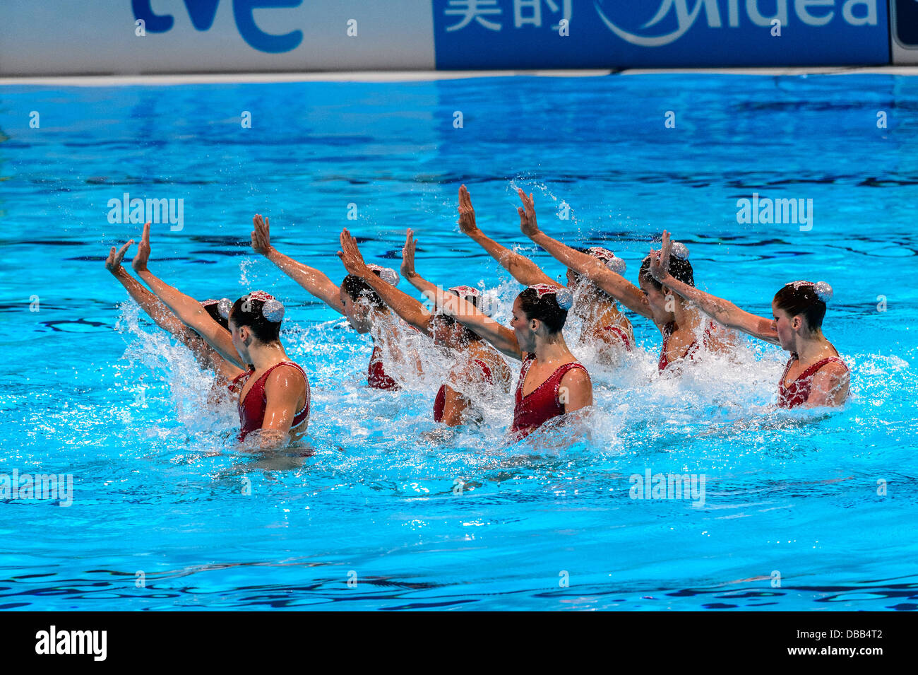 Spanish synchronized swimming team High Resolution Stock Photography ...