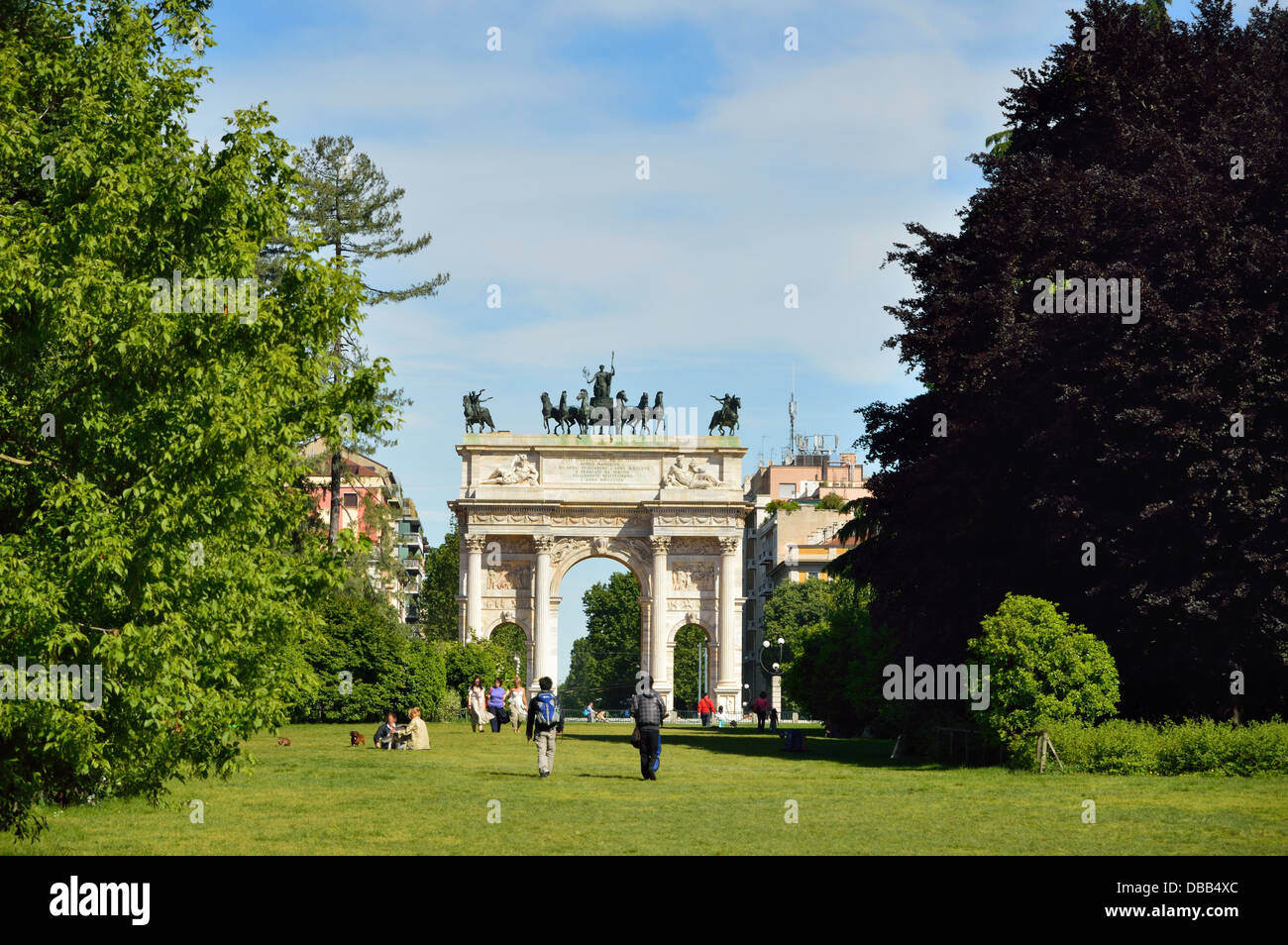 Milan famous park hi-res stock photography and images - Alamy