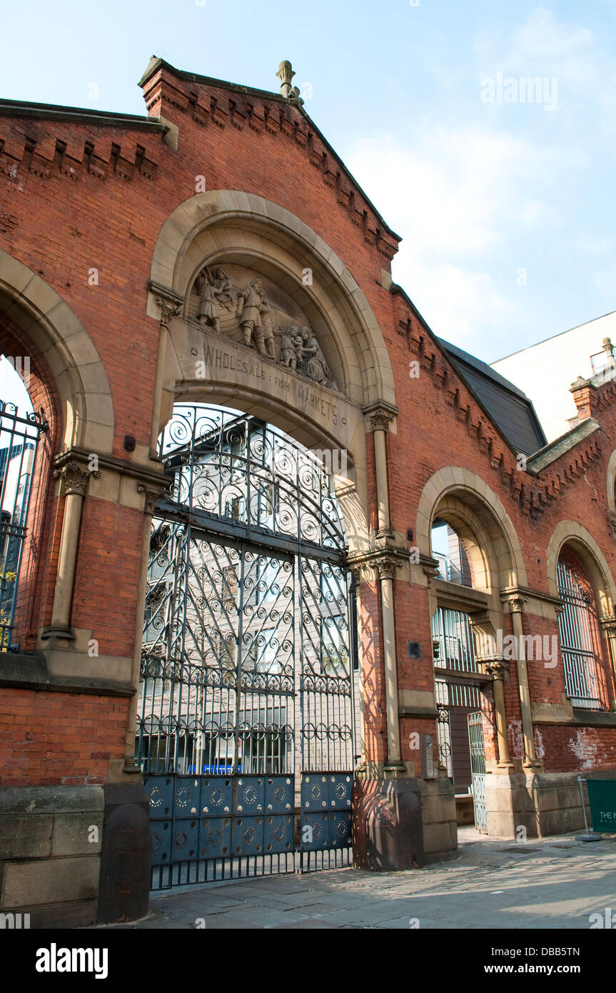 Old Fish Market building, Northern Quarter, Manchester, UK Stock Photo ...