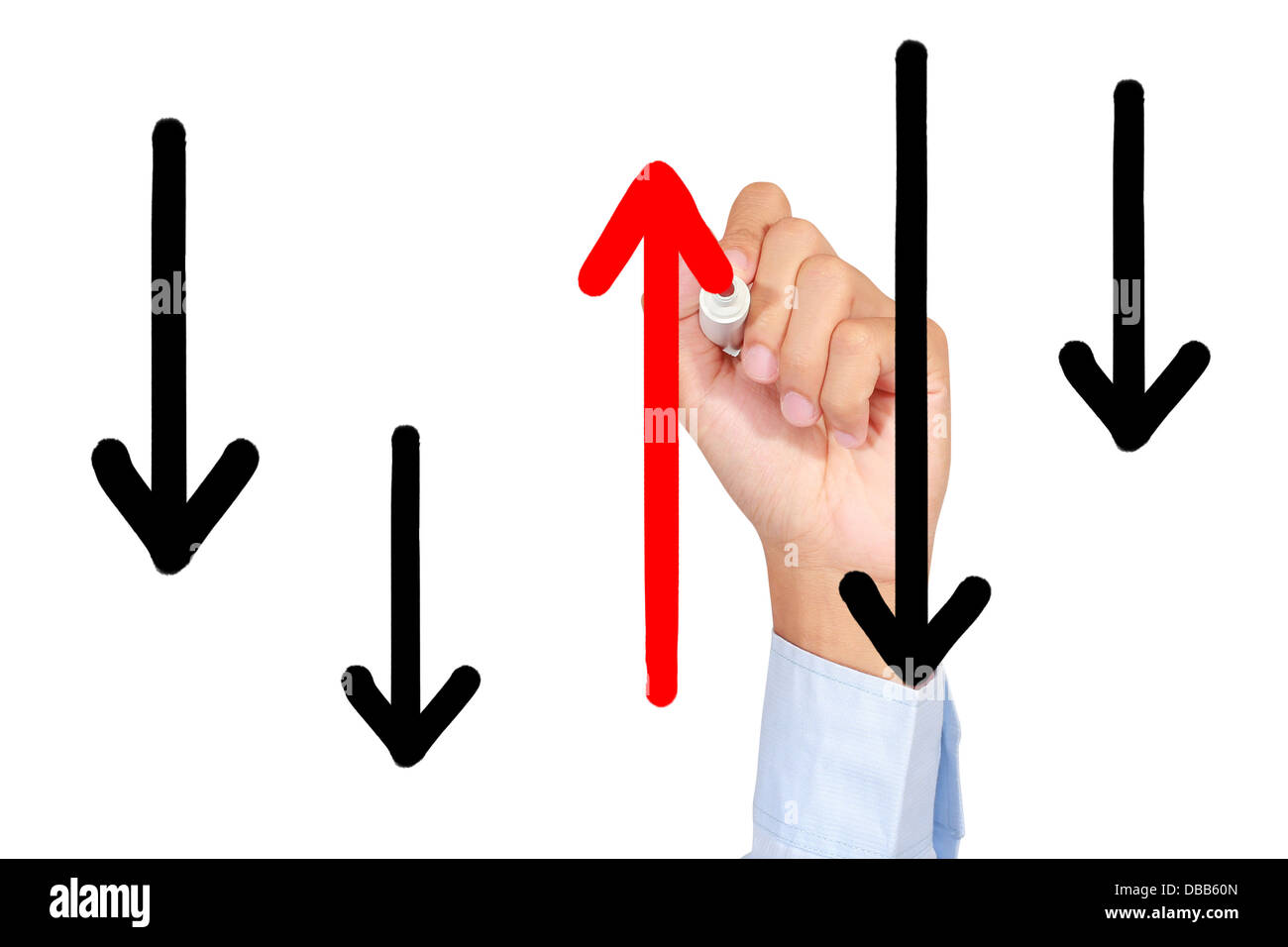 Flow direction arrow hi-res stock photography and images - Alamy