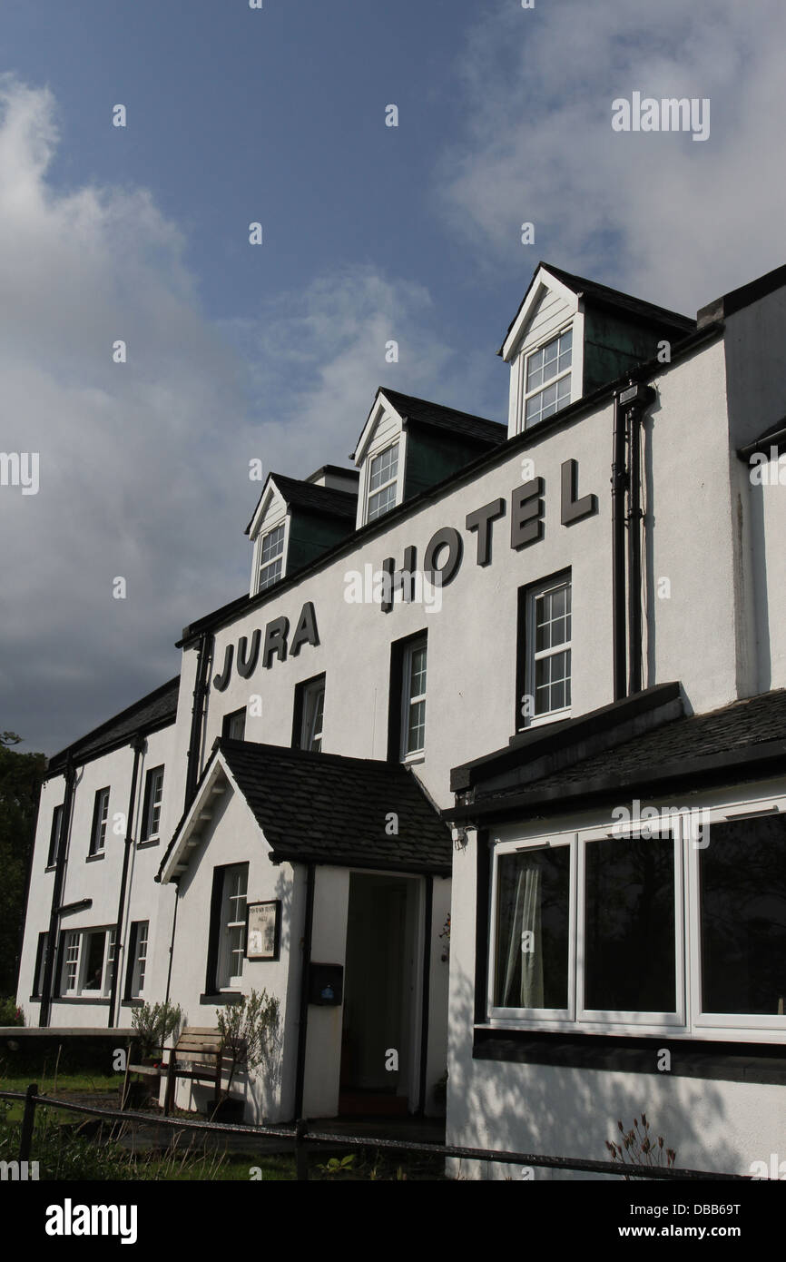 Exterior of Jura hotel Craighouse Jura Scotland July 2013 Stock Photo ...