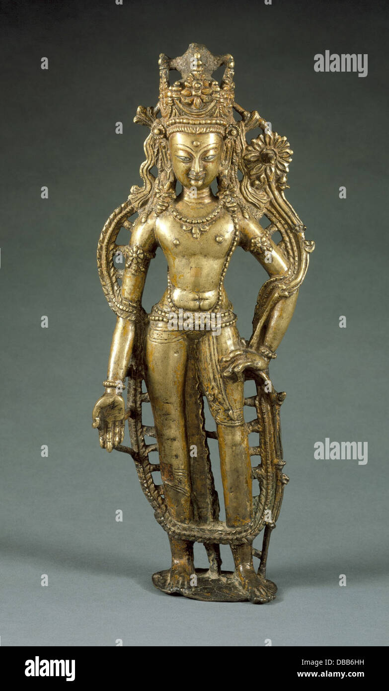 This sculpture depicts Avalokiteshvara, the Bodhisattva of Compassion ...