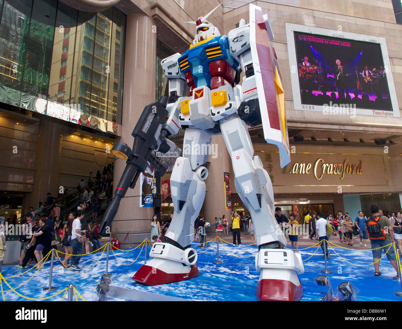 A Gundam exhibition on display at Times Square shopping centre in ...