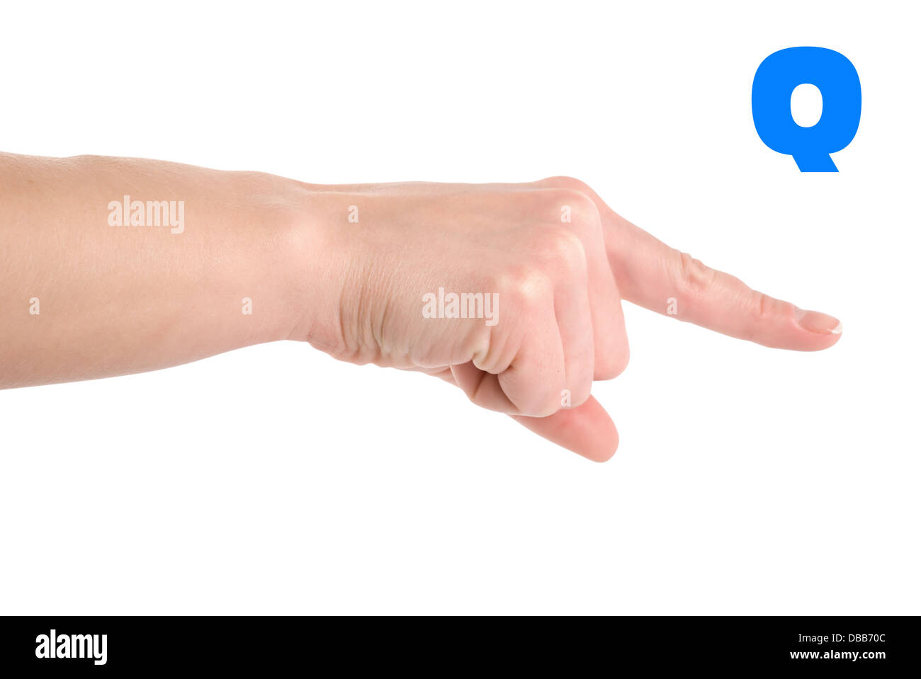 Finger Spelling the Alphabet in American Sign Language (ASL). The ...