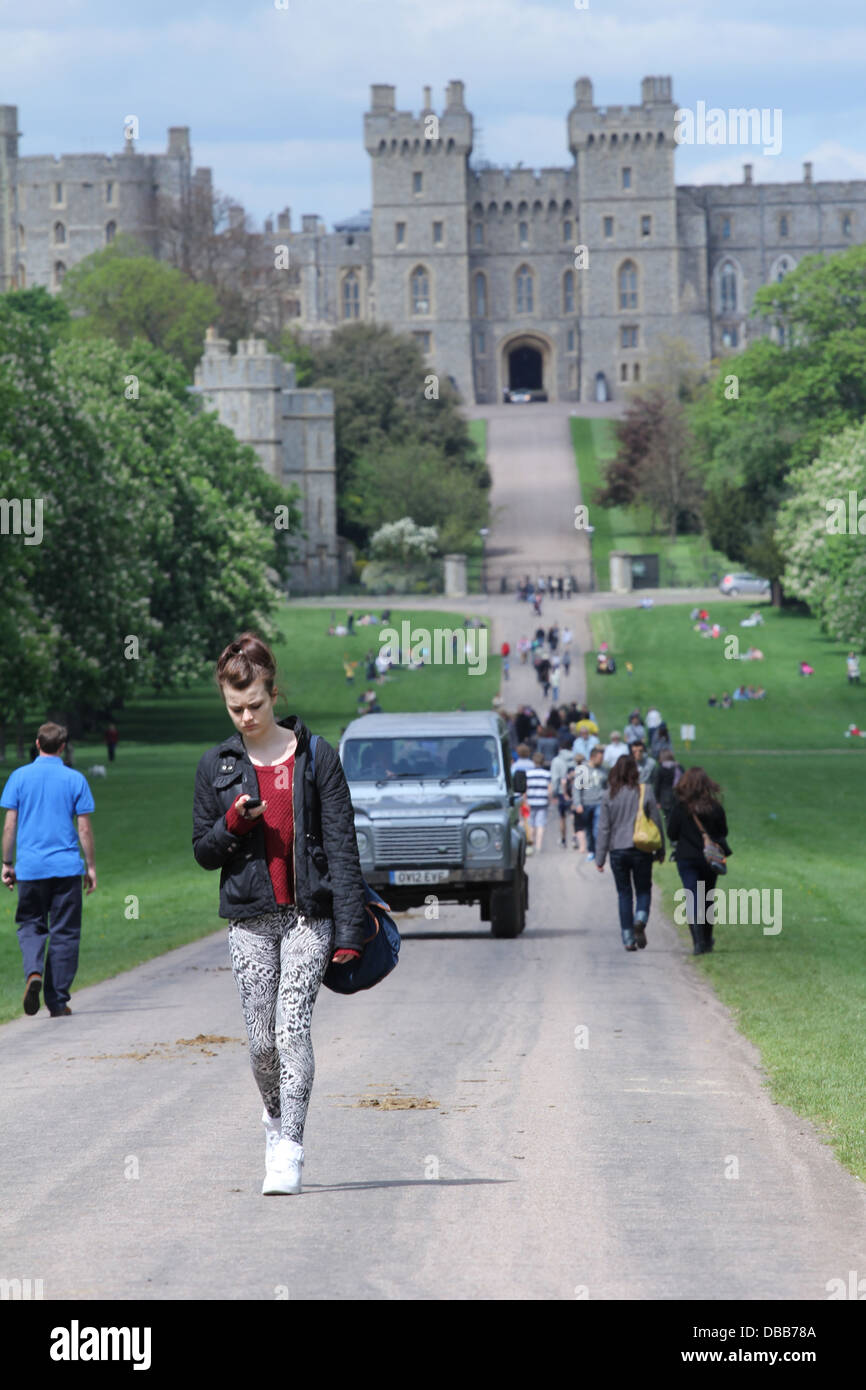 Girl on castle hi-res stock photography and images - Alamy