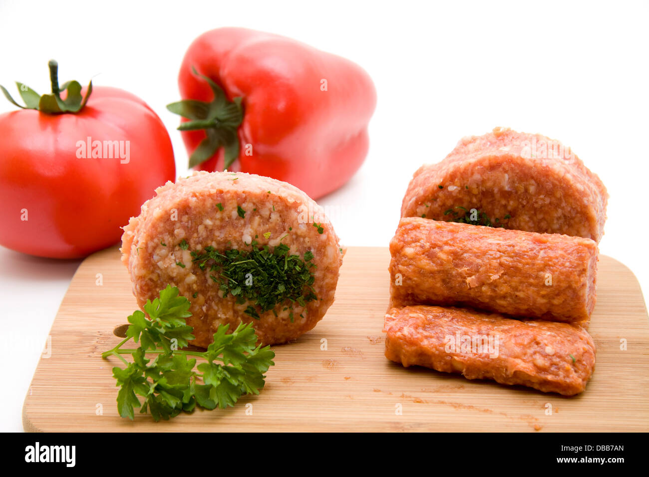 Rissole with herbs and tomato Stock Photo - Alamy