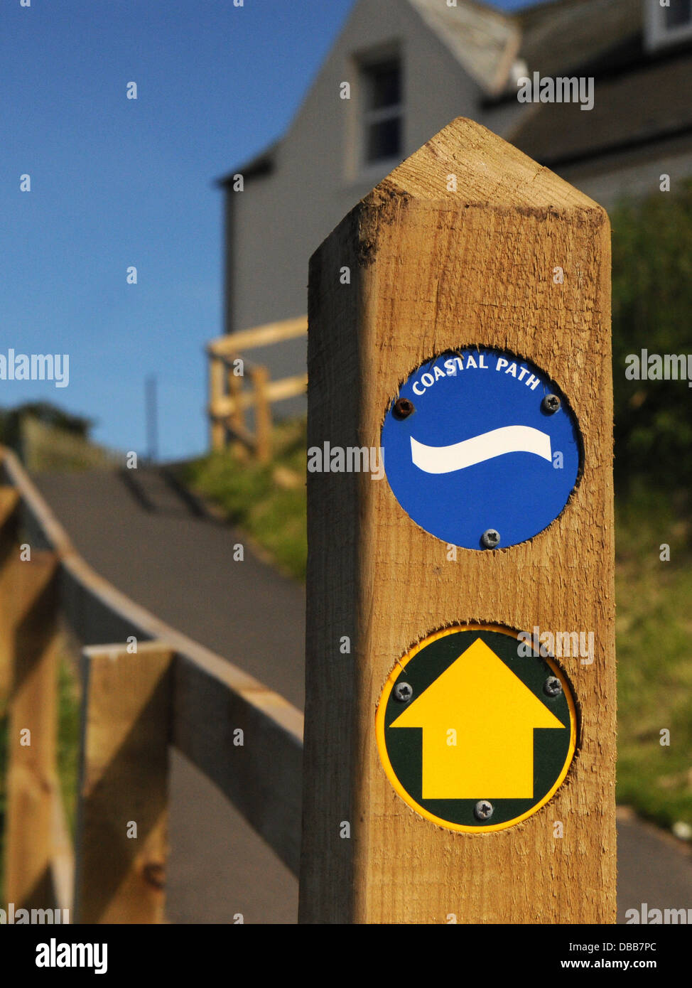 Blue sign on coastal hi-res stock photography and images - Alamy