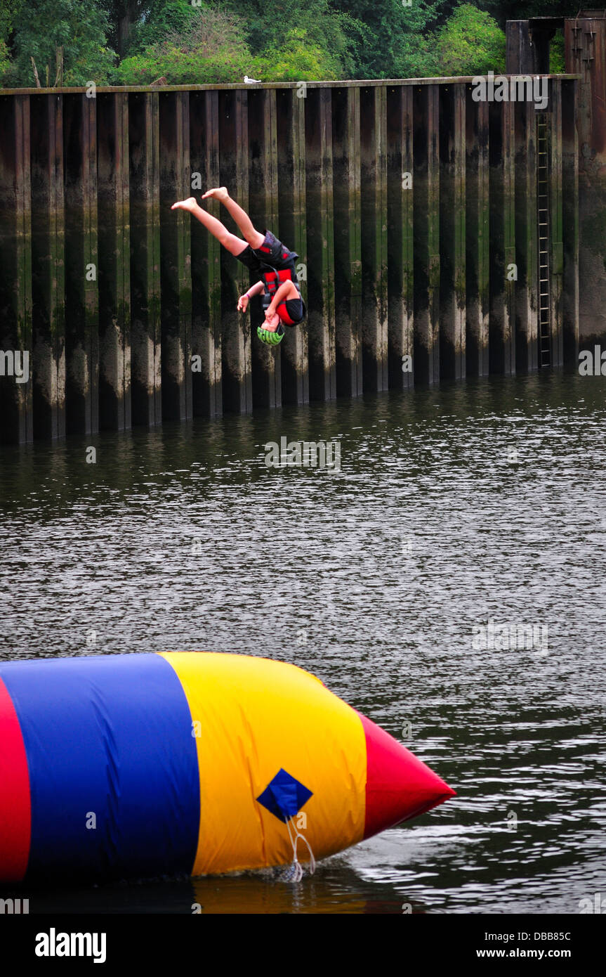 Water trampoline hi-res stock photography and images - Alamy