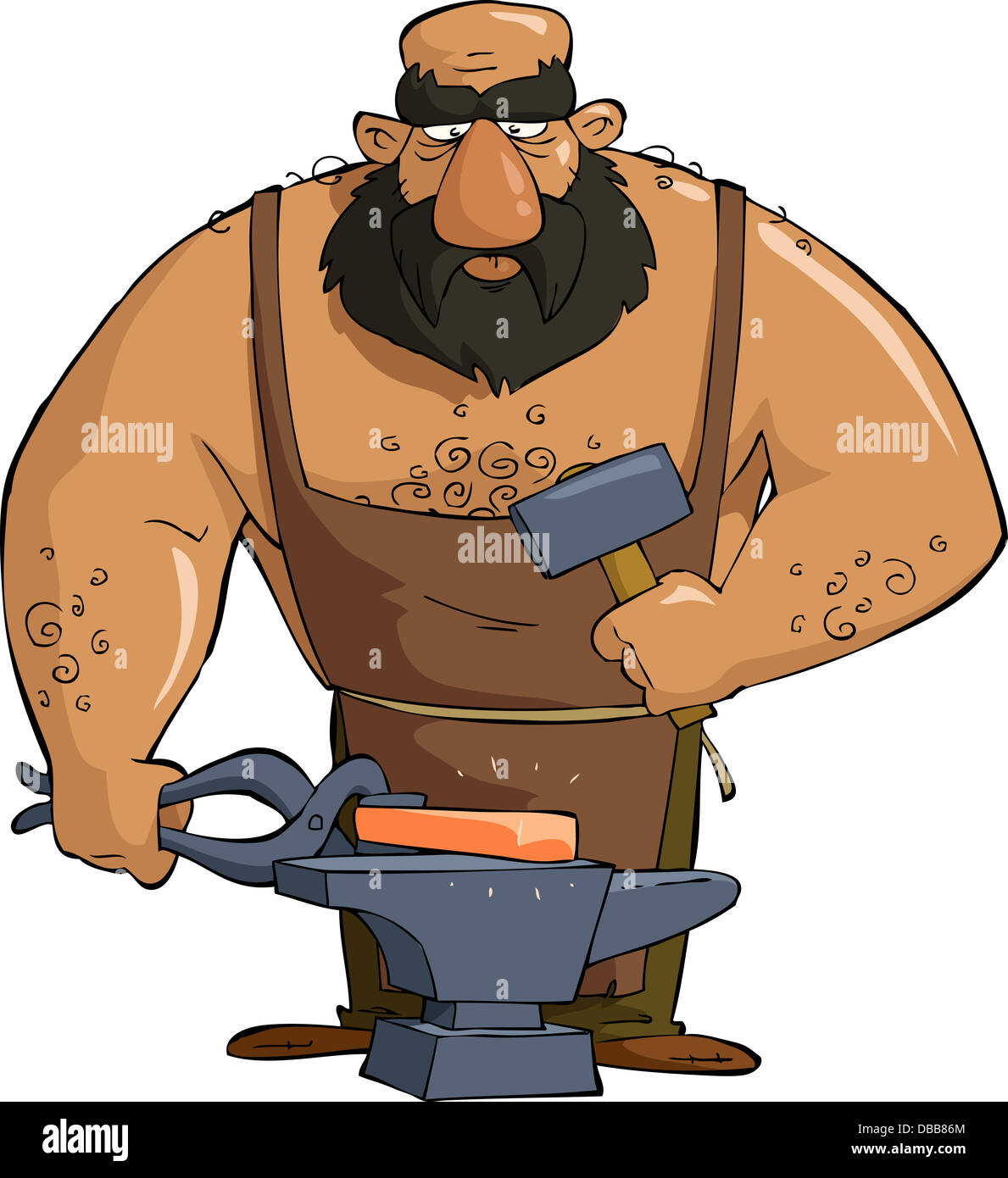 Cartoon Blacksmith Anvil High Resolution Stock Photography and Images ...