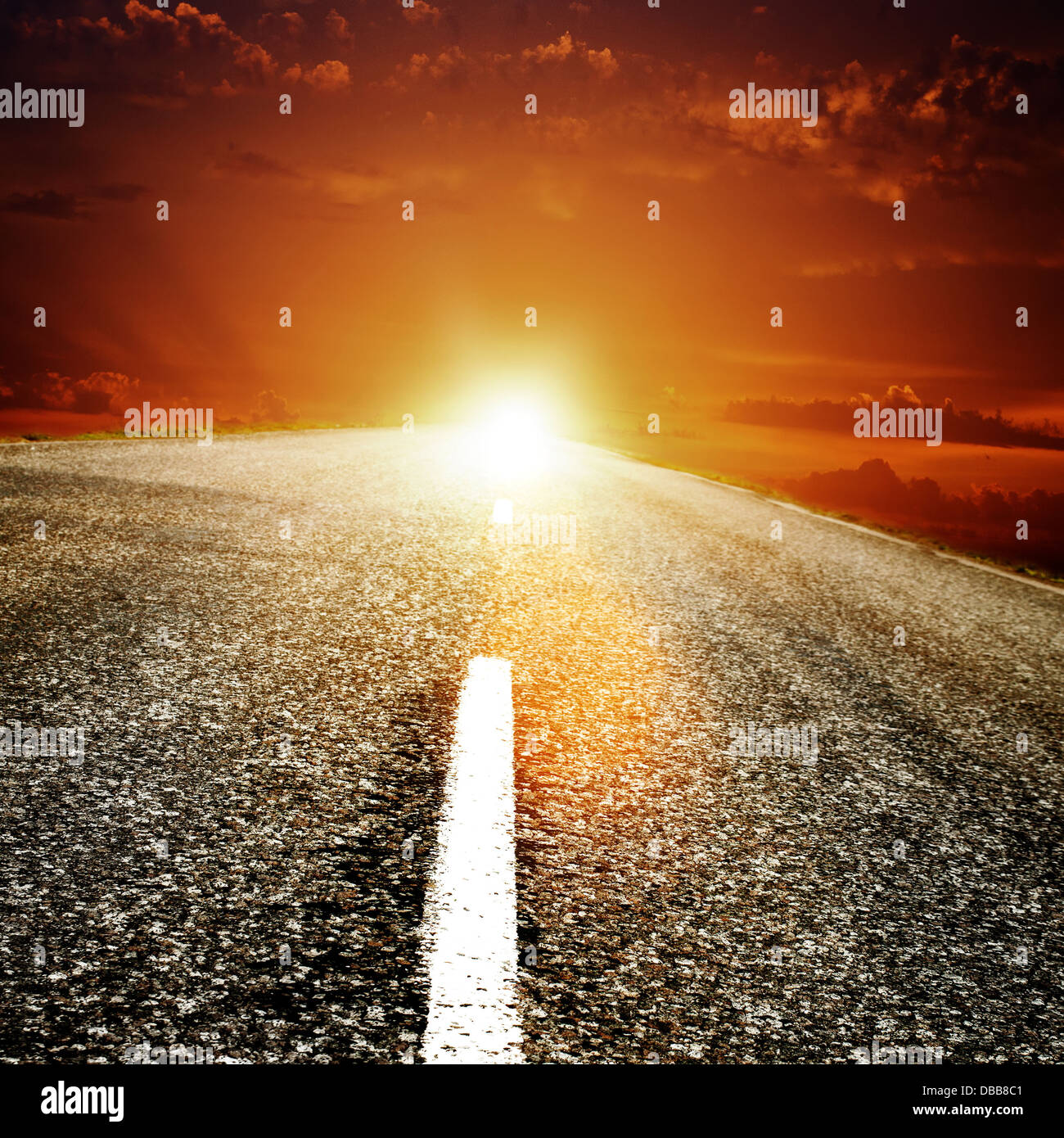 Road to the sun, abstract travel backgrounds Stock Photo - Alamy