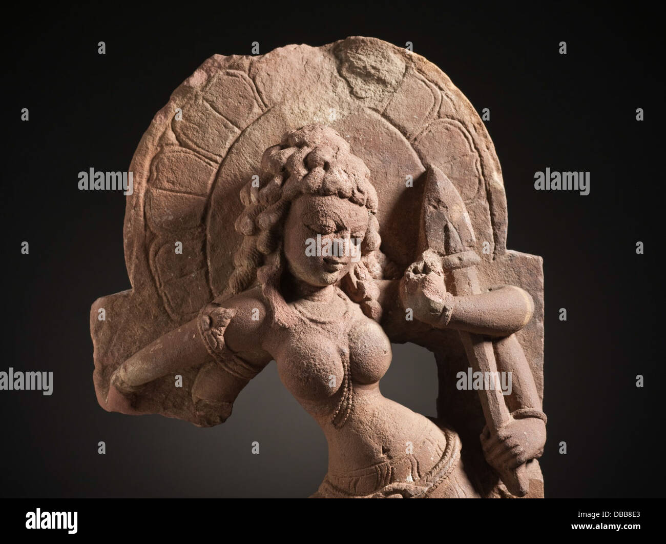 This sculpture represents Kaumari, the Hindu goddess of war and a ...