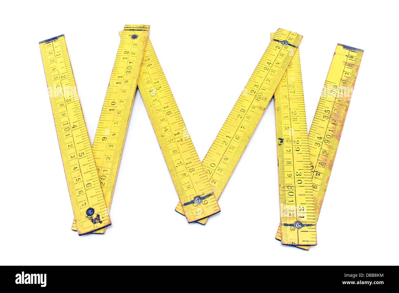 Wooden folding ruler hi-res stock photography and images - Alamy