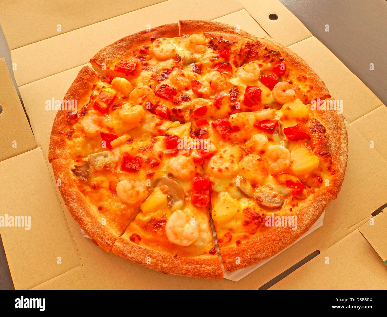 Pizza in carton box Stock Photo - Alamy