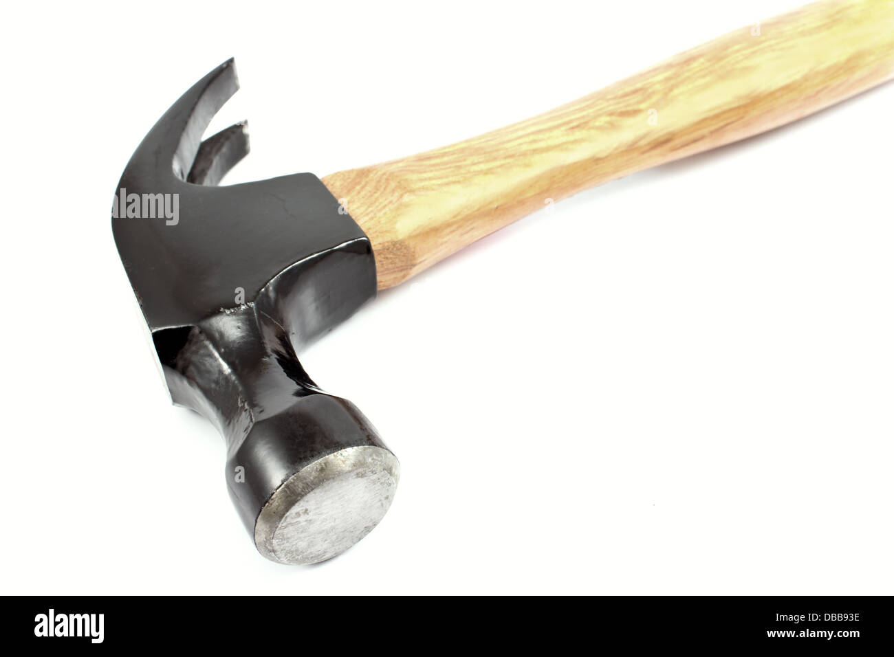 Wood hammer isolated on white Stock Photo - Alamy